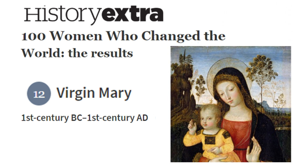 Maria di Nazareth, la 12° donna più grande della storia? Una classifica ...